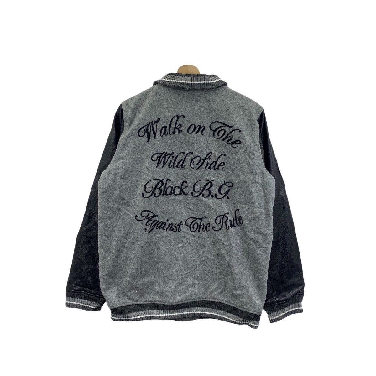 Japanese Brand Vtg 90’ GROOVER GRAND JAPAN Rebel Varsity Jacket ...
