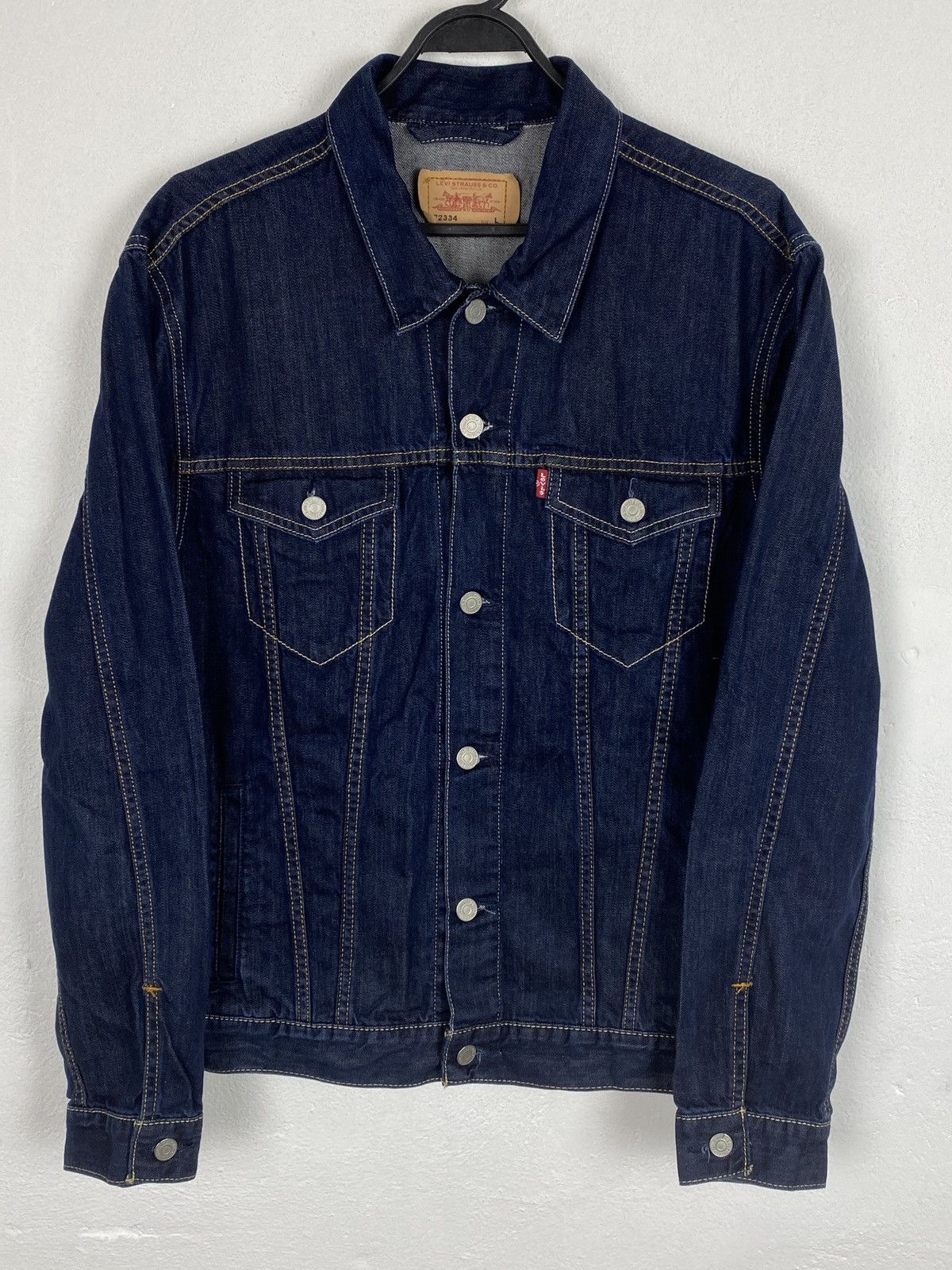 Levi's Levi's Button-Up Denim Jacket In Dark Blue | Grailed