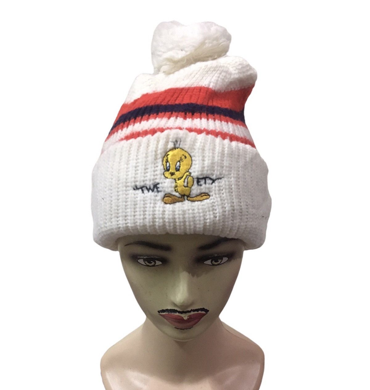 Cartoon Network × Japanese Brand × Vintage Vintage Tweety Beanie white ...