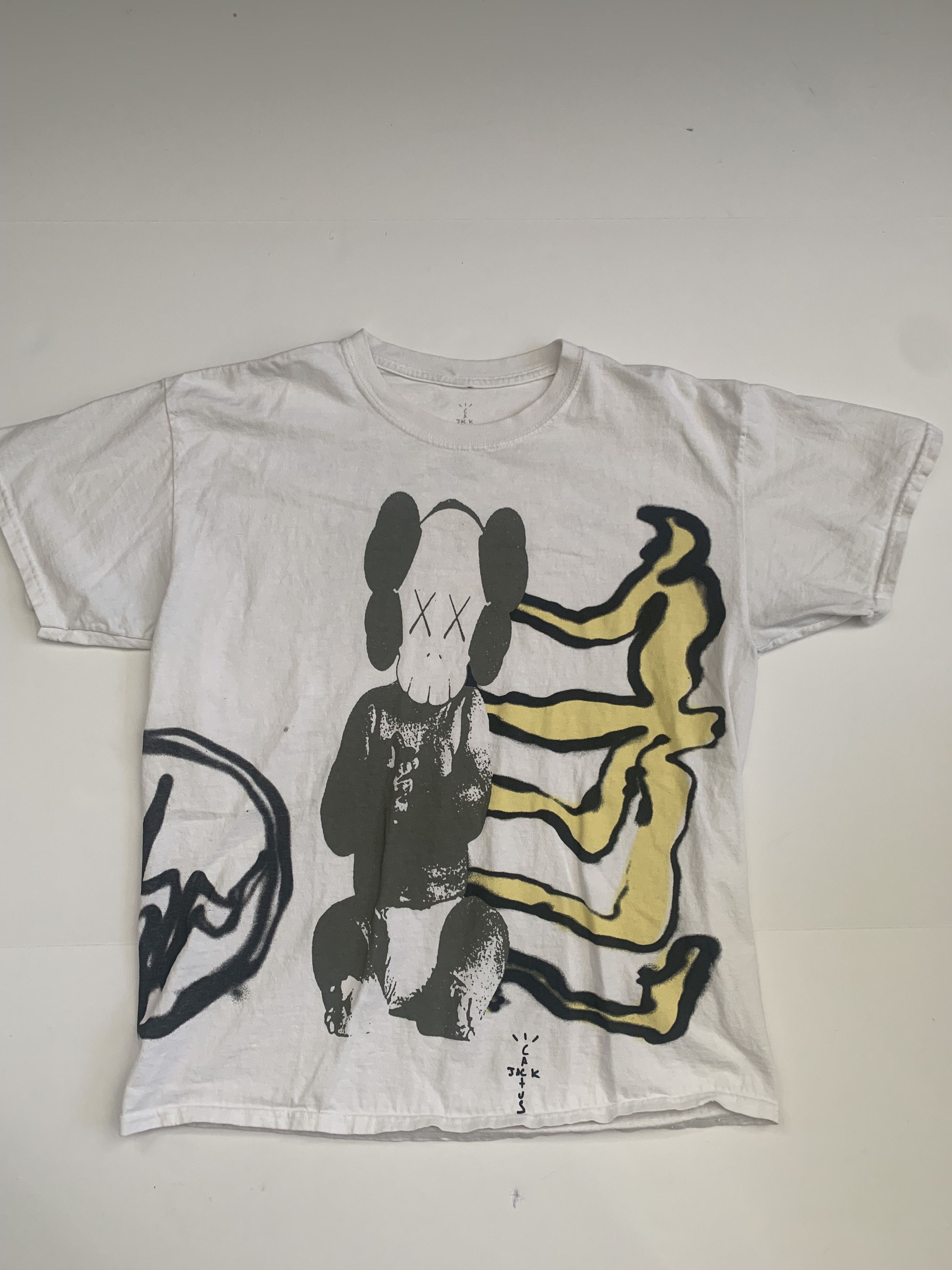Fragment Design × Kaws × Travis Scott Cactus Jack x Kaws x Fragment Tee ...