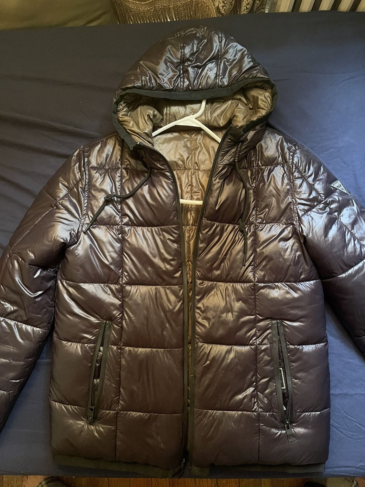 Guess Reversible Guess Bubble Jacket | Grailed