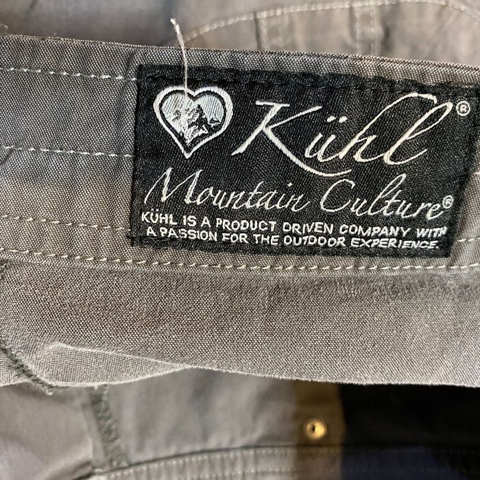 Kuhl Kuhl Womens Cargo Pants 14 Gray Solid Roll Tab Legs Italian | Grailed