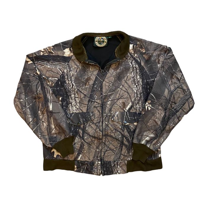 Made In Usa Realtree Bomber Jacket Camo Whitewater Outdoors Windproof ...