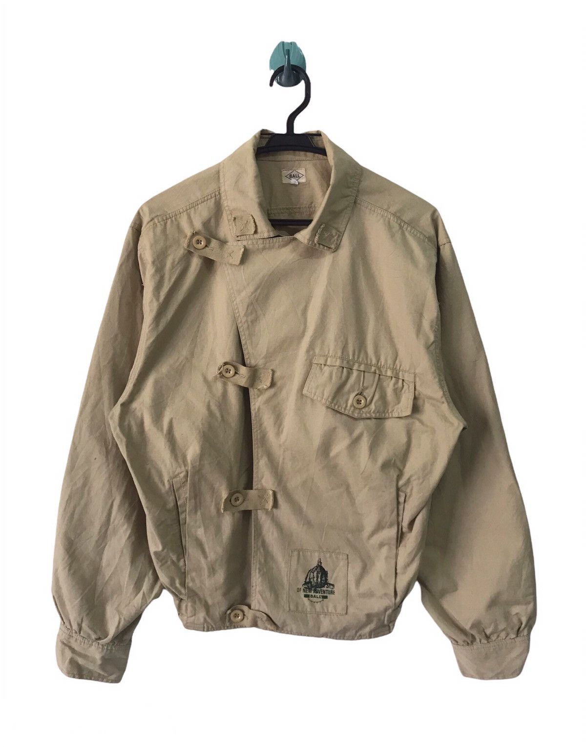 Rare 💥Steals Asymmetrical BALL Side Button Jacket Military Style | Grailed