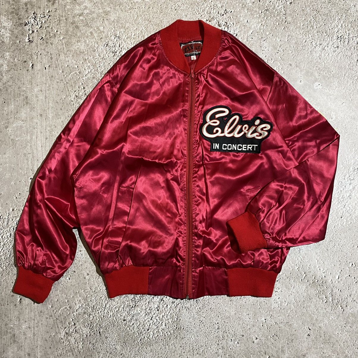 Vintage Elvis Presley in concert Satin Jacket | Grailed