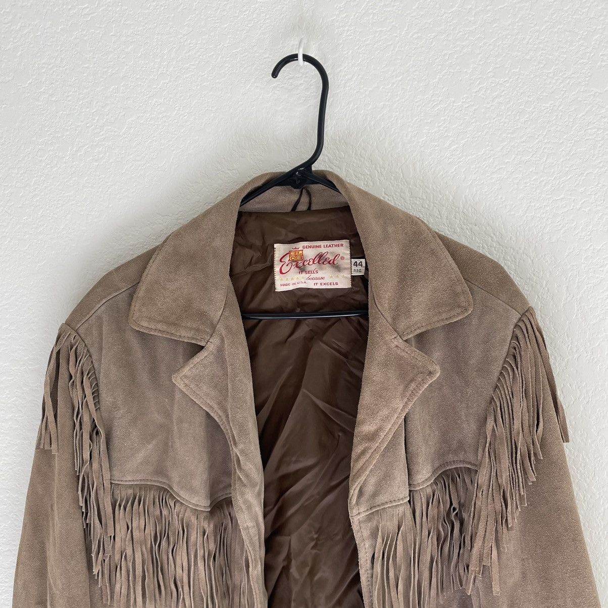 Excelled Vintage 90’s Made In USA Excelled Suede Leather Jacket 44R ...