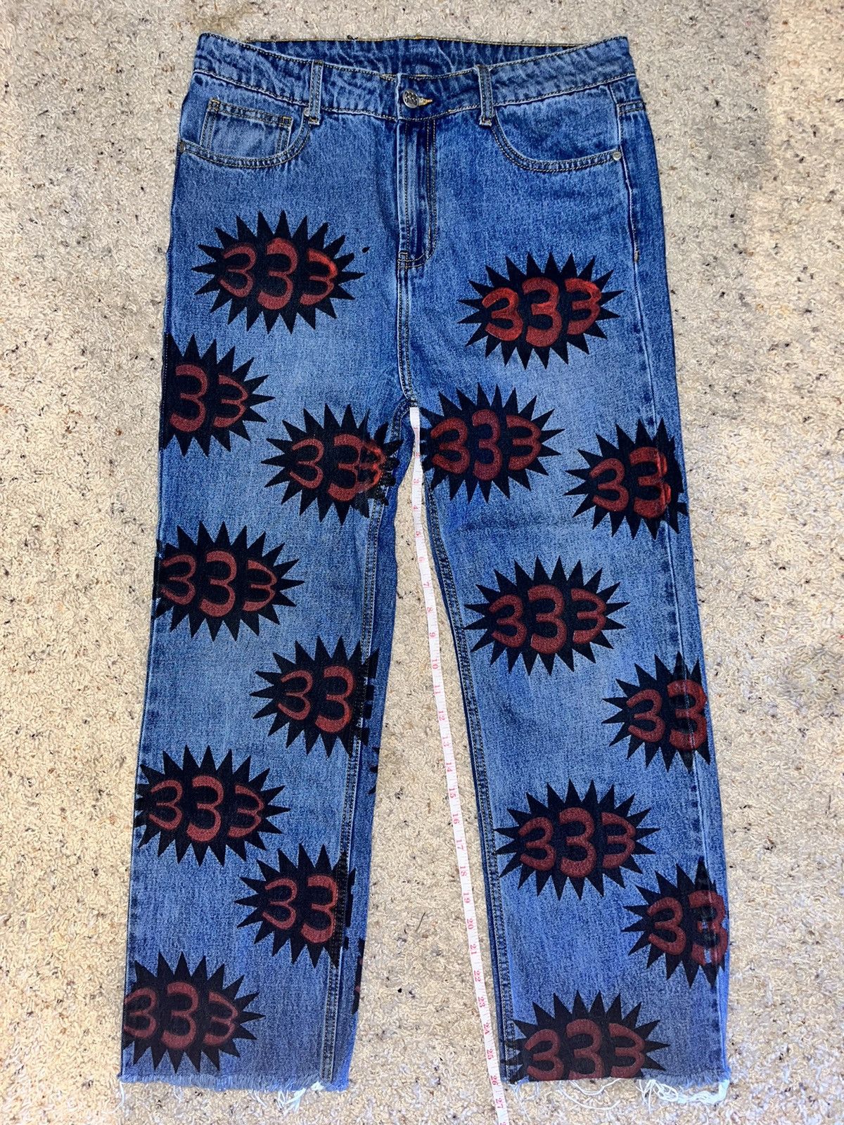 Half Evil Men’s Half Evil all over print pants | Grailed