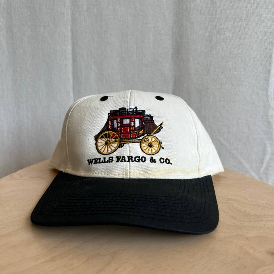 Vintage VINTAGE WELLS FARGO & CO BANK CAP SNAPBACK HAT ADJUSTABLE | Grailed
