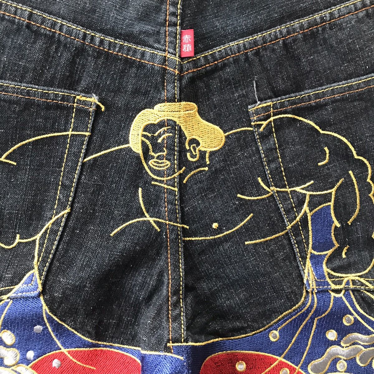 Red Monkey Company Vintage Red Monkey Company Denim Sumo Wrestling ...