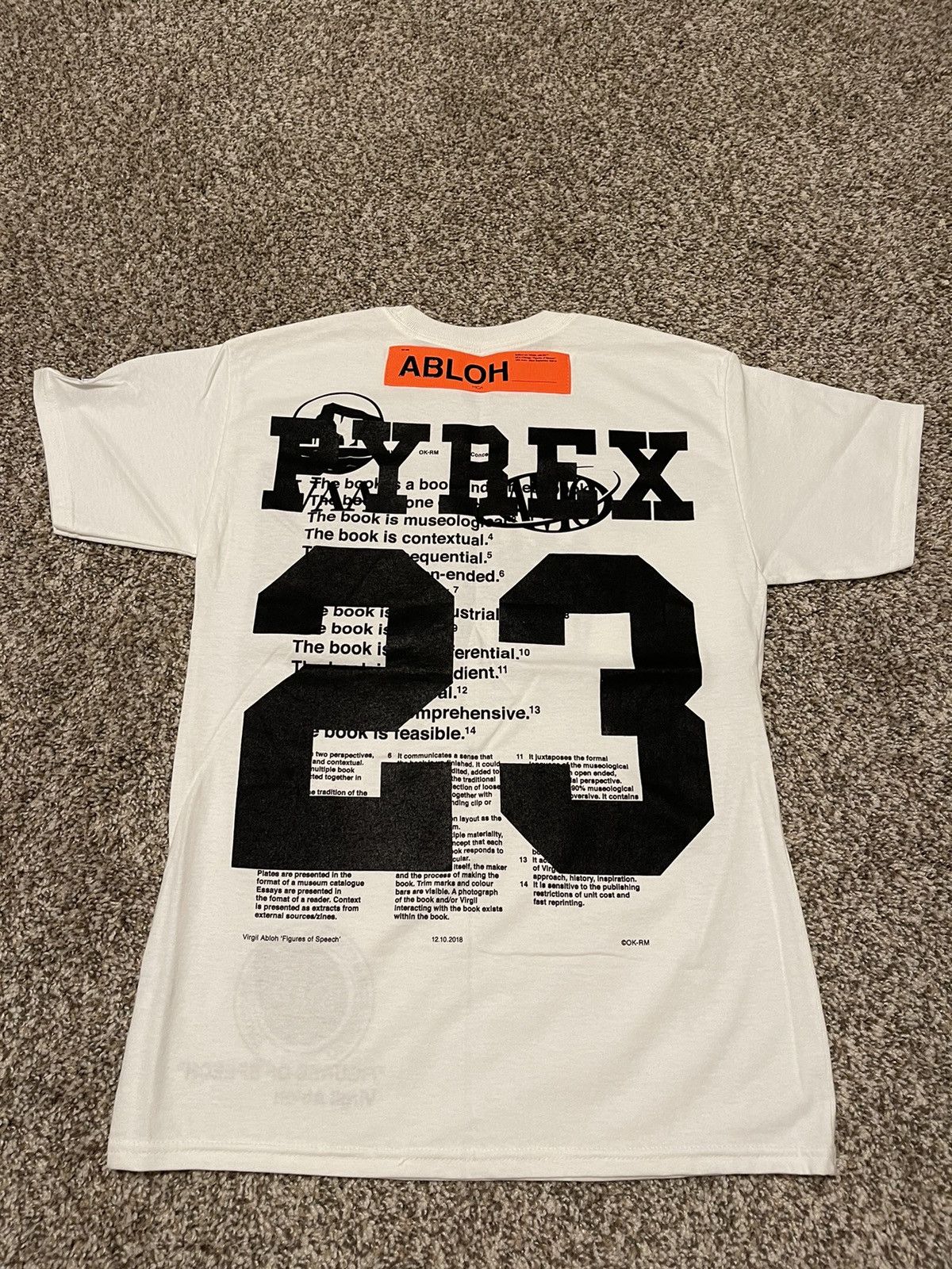 Pyrex Vision Virgil Abloh Pyrex Vision Team Photo Tee Youth Large New ...