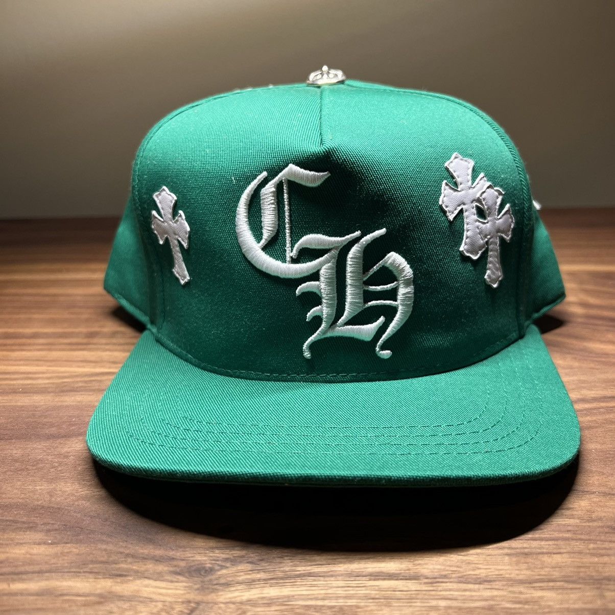 Chrome Hearts CH Patchwork Hat Chrome Hearts Hat | Grailed