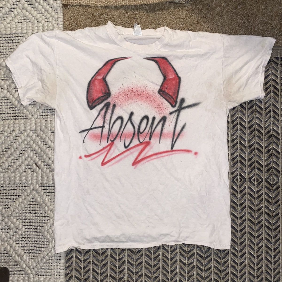Absent Airbrushed Devil T-Shirt | Grailed