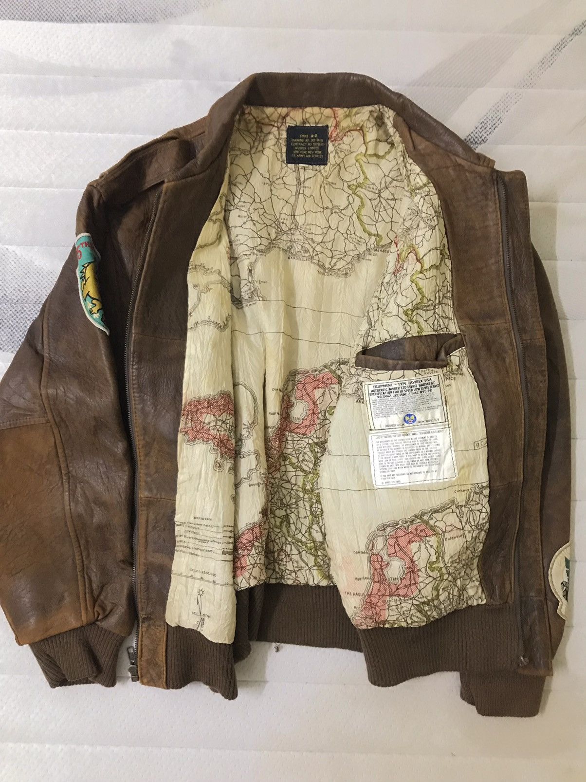 Avirex AVIREX LIMITED Type A-2 Military Leather Bomber Jacket | Grailed