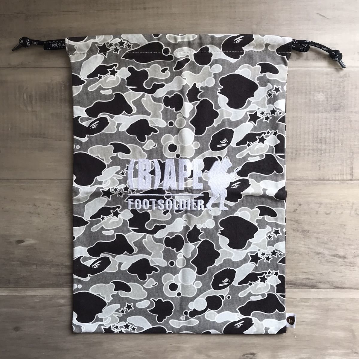 Bape BAPE sta camo gray drawstring bag a bathing ape NIGO | Grailed
