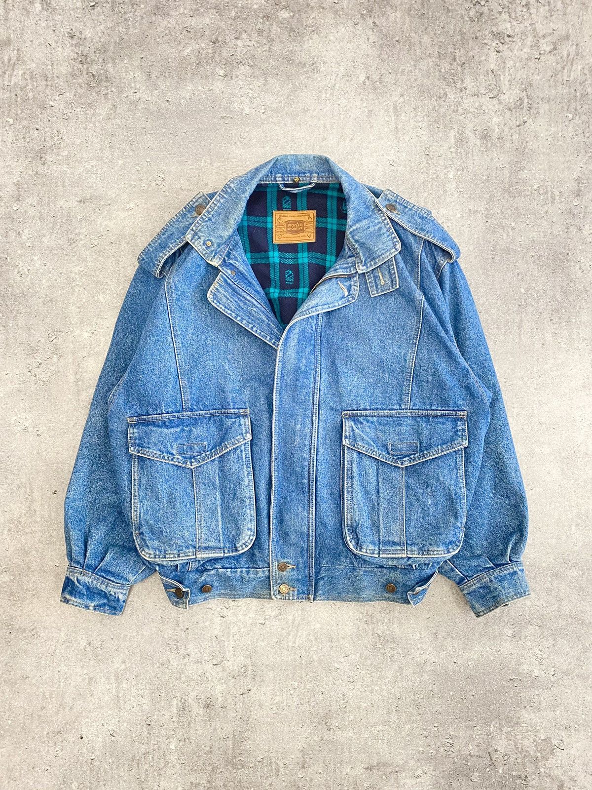 Vintage INSANE 80s Boxy Heavy Denim Jacket Vintage Jeans Cropped | Grailed