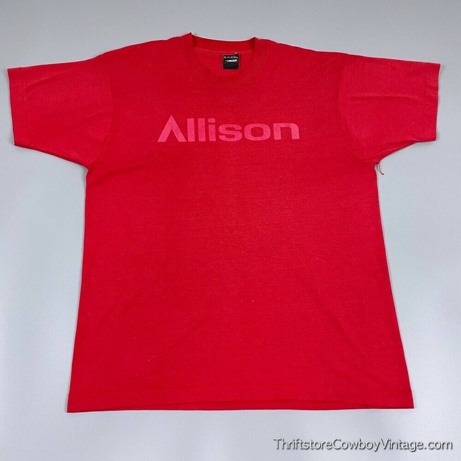 Vintage Vintage 80s ALLISON T-SHIRT Single Stitch Screen Stars LARGE ...