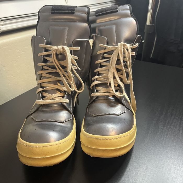 Rick Owens Rick Owens Metallic Silver GeoBasket | Grailed