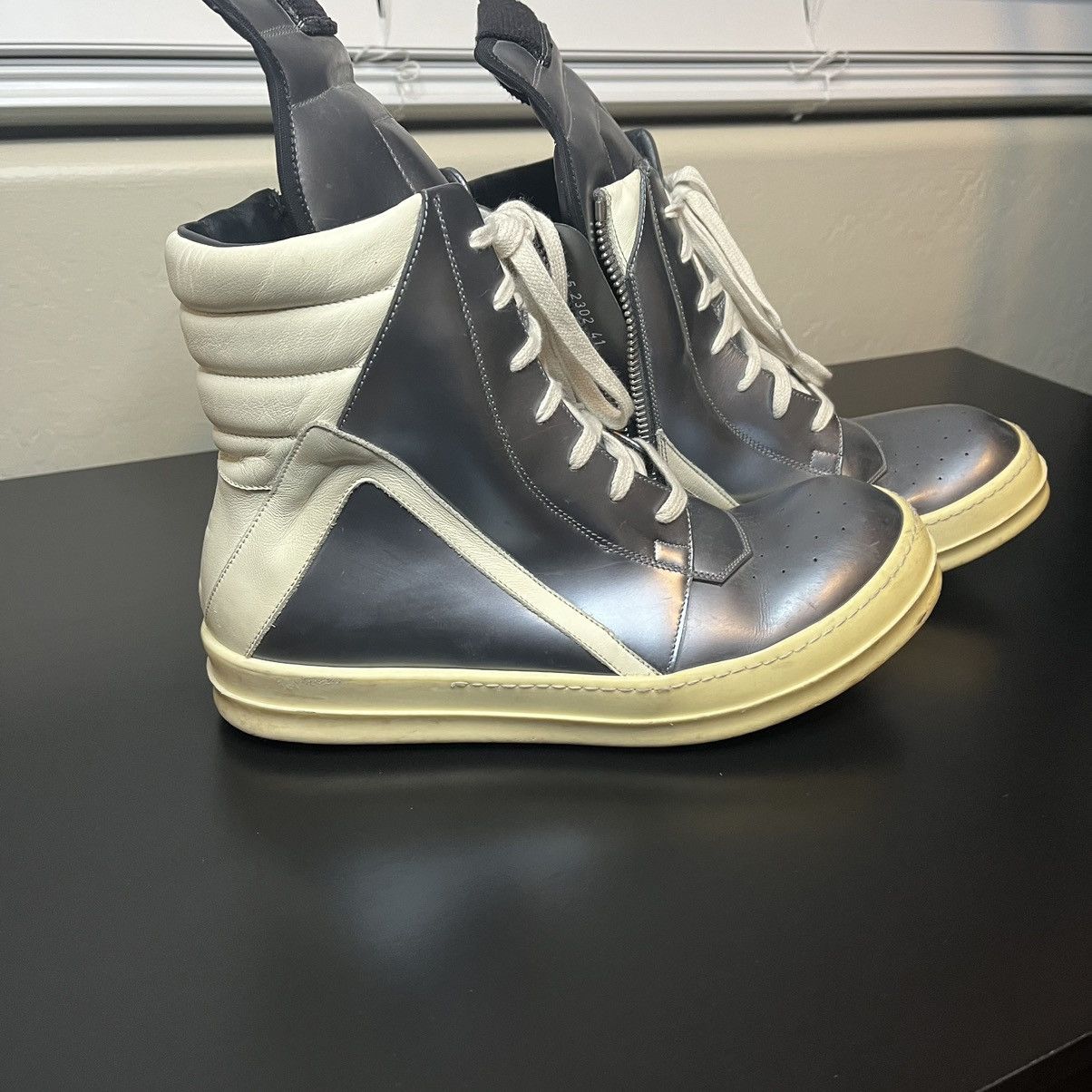Rick Owens Rick Owens Metallic Silver GeoBasket | Grailed