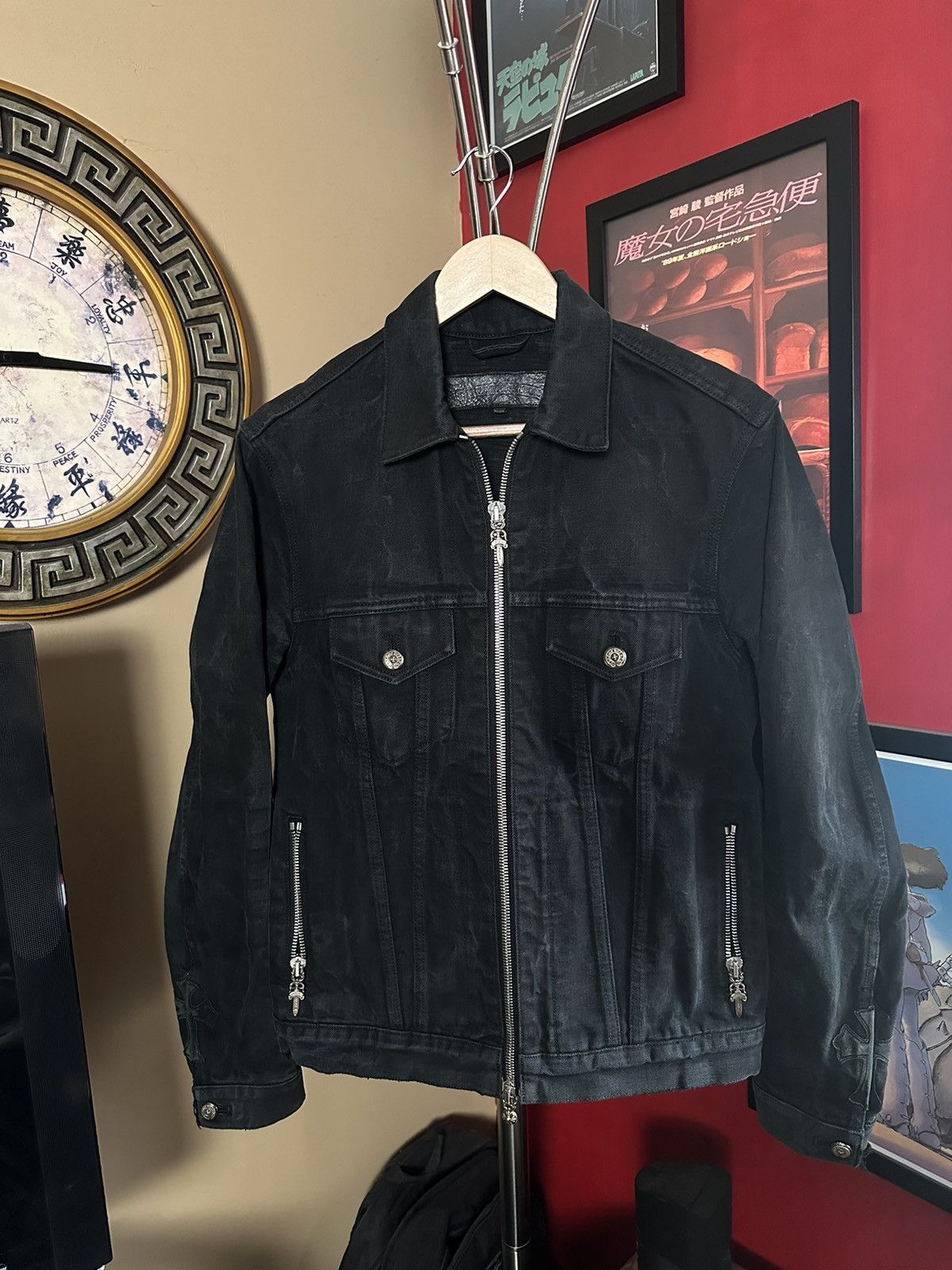 Chrome Hearts Chrome Hearts Cross Patch Denim Jacket | Grailed