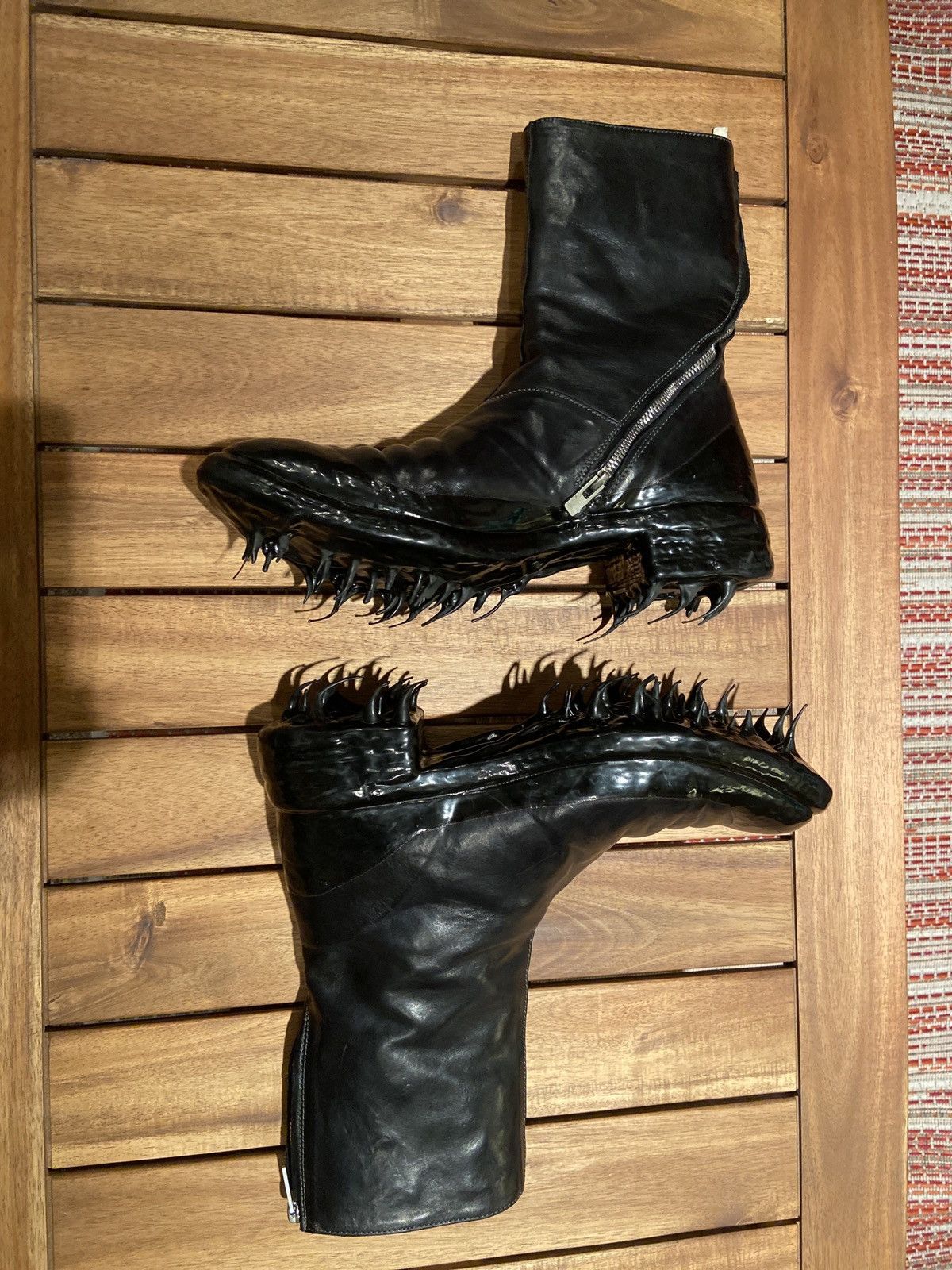 Carol Christian Poell Carol Christian Poell Rubber Drip Boots 9 | Grailed