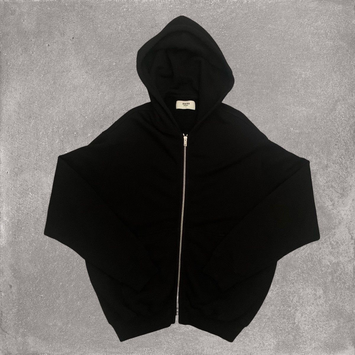 Represent Clo. Represent Blank Zip Hoodie Small Jet Black Hoodie | Grailed