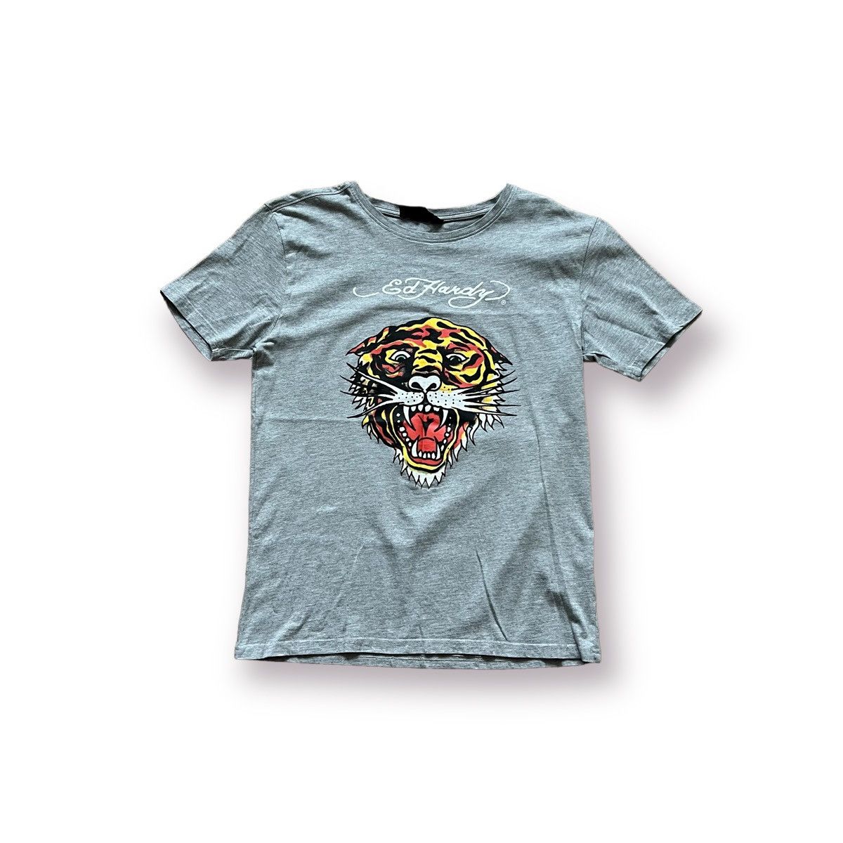 Ed Hardy × Streetwear × Vintage Ed hardy grey tee vintage | Grailed