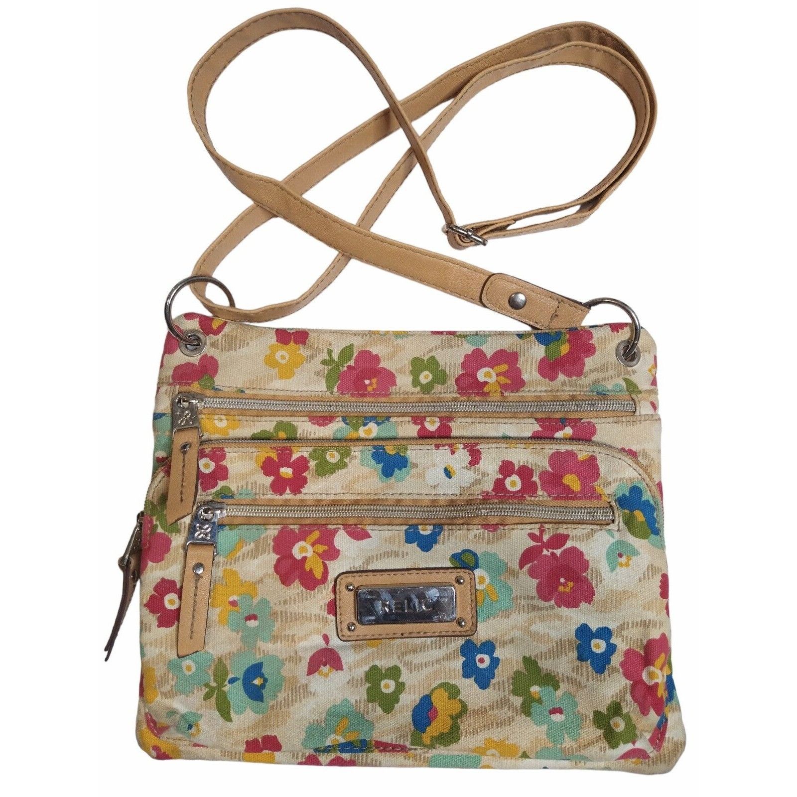Relic Relic By Fossil Canvas Crossbody Bag Purse Small Floral | Grailed