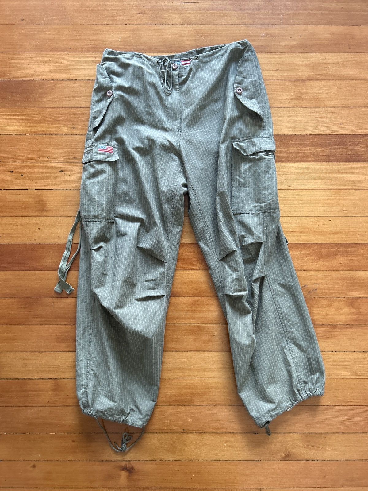Vintage Rare Vintage 90s UFO Parachute Rave Pants | Grailed
