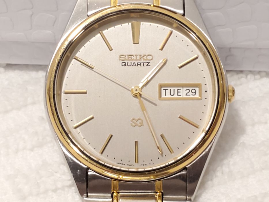 Seiko Vintage Seiko Day Date Men's Quartz Watch Stainless Steel | Grailed