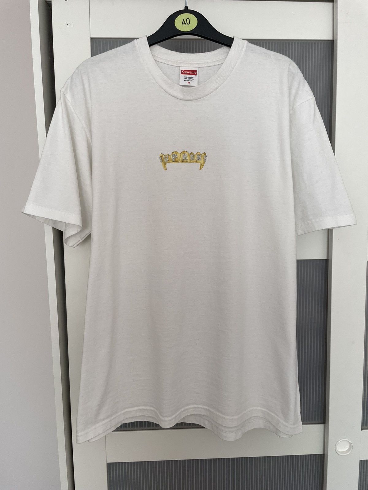 Streetwear × Supreme SUPREME grills grillz Script Logo T-Shirt Tee NYC ...