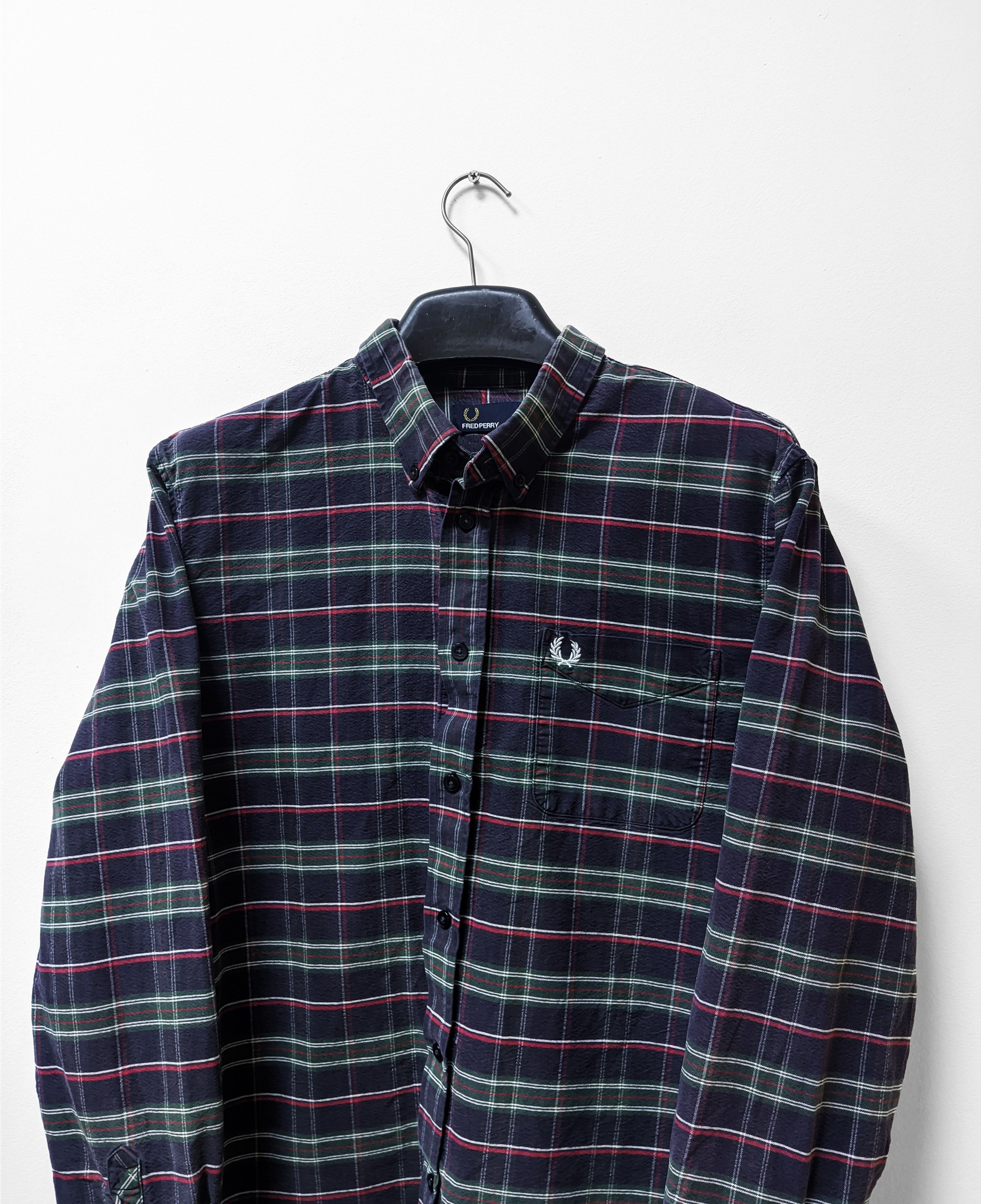 Vintage Fred Perry vintage flanel shirt checkered 90s | Grailed