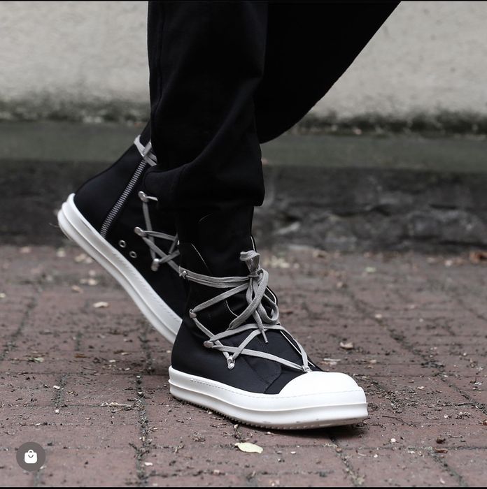 Rick Owens BNIB Rick Owens hexagram high top Ramones | Grailed