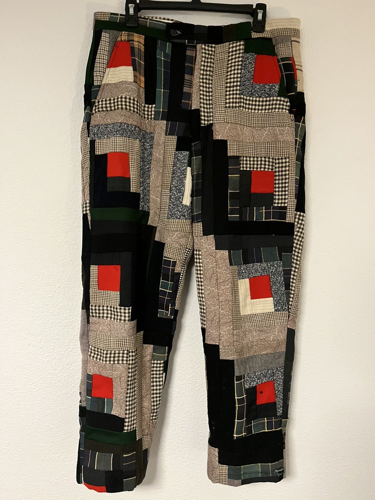 Bode ONE OF A KIND Bode log cabin quilt pants | Grailed