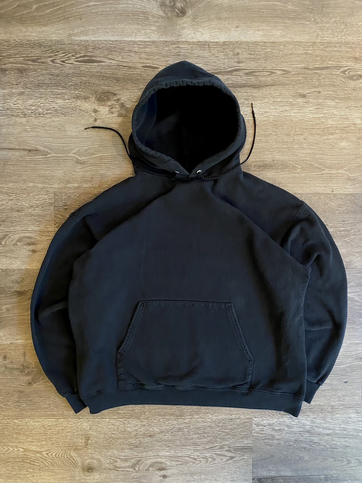 Blank × Vintage Vintage 90s Black Boxy Hoodie | Grailed