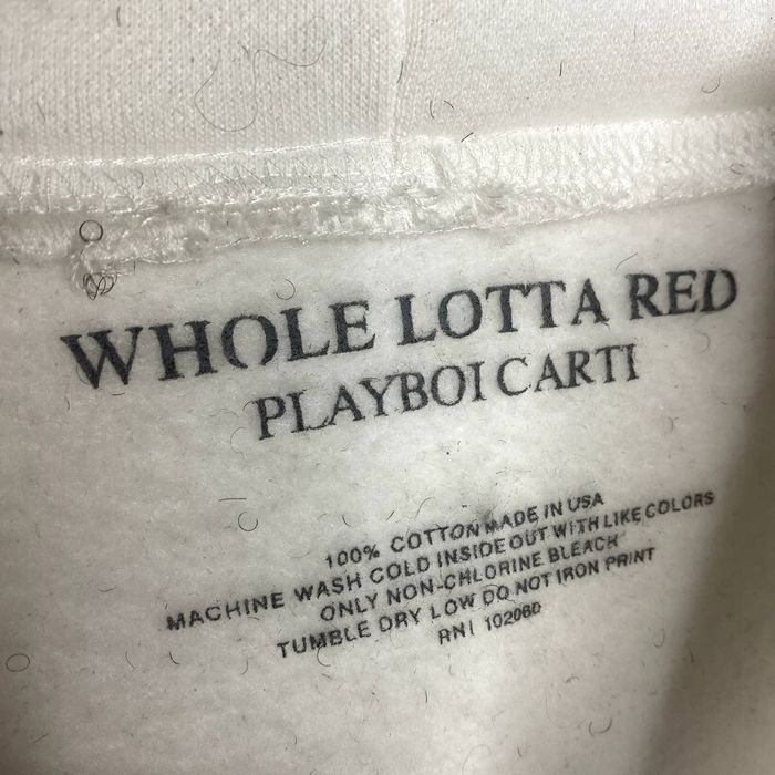 Playboi Carti Playboi Carti AWGE Whole Lotta Red WLR Tour Merch Hoodie ...