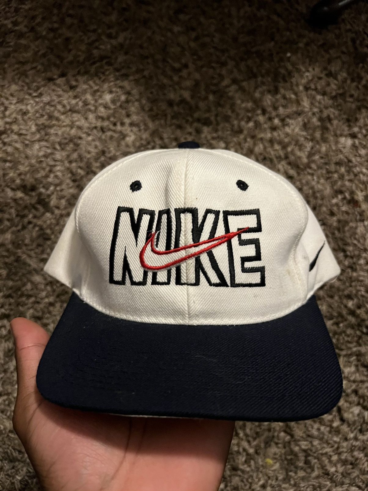 Nike × Vintage Vintage Nike swoosh Nike snap hat | Grailed