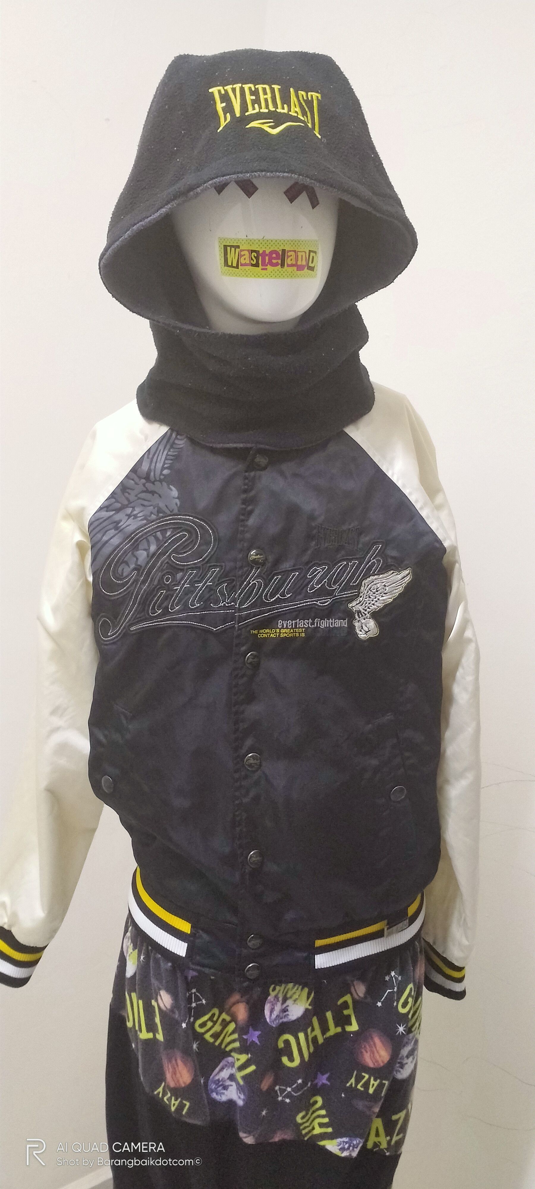 Everlast × Varsity Jacket Everlast Pittsburgh Spell Out Embroidery ...
