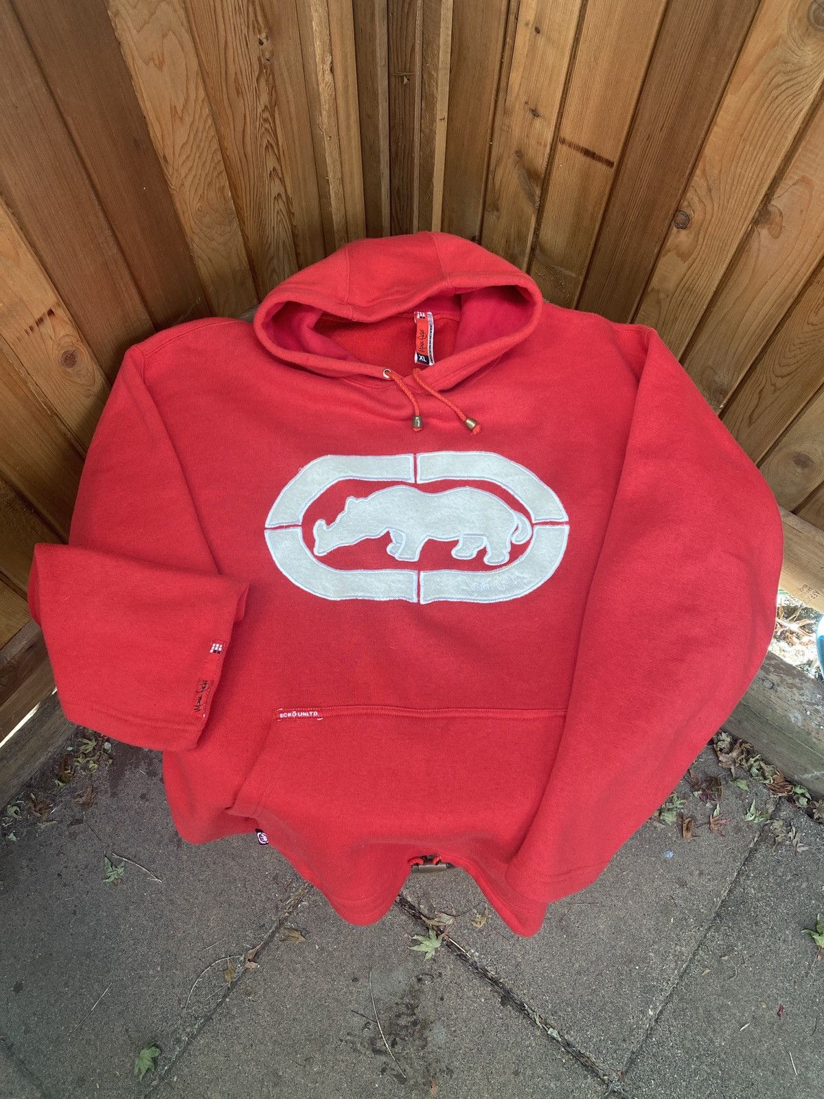 Vintage Vintage Y2K Marc Ecko Ecko Unltd Big Logo Embroidered Hoodie | Grailed