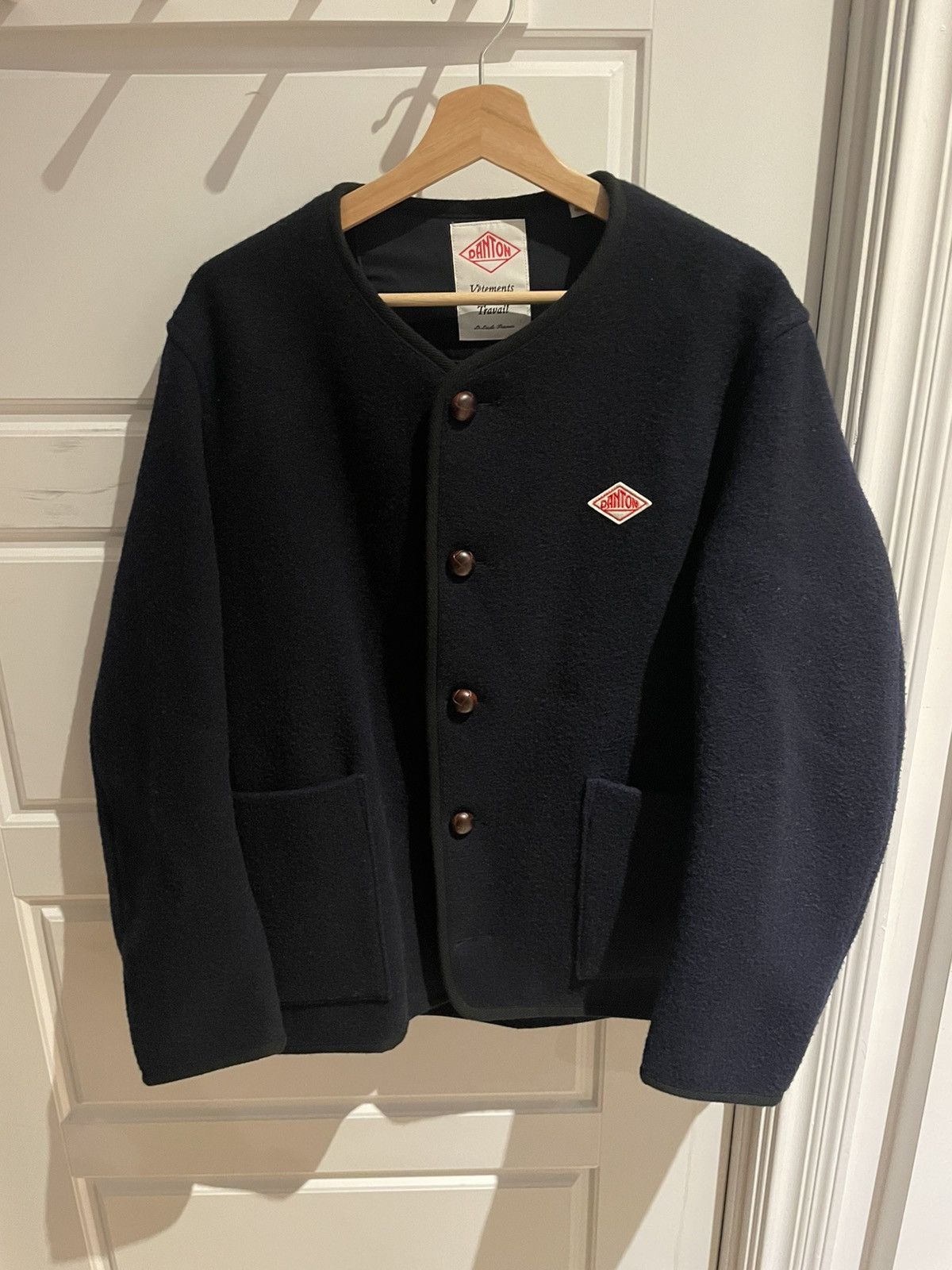 Danton Danton Collarless Wool Jacket | Grailed