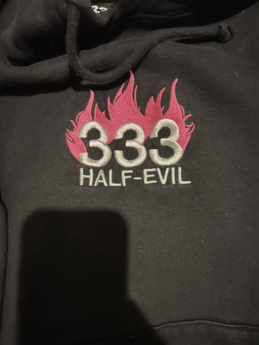 Half Evil Half Evil Embroidered Hoodie | Grailed