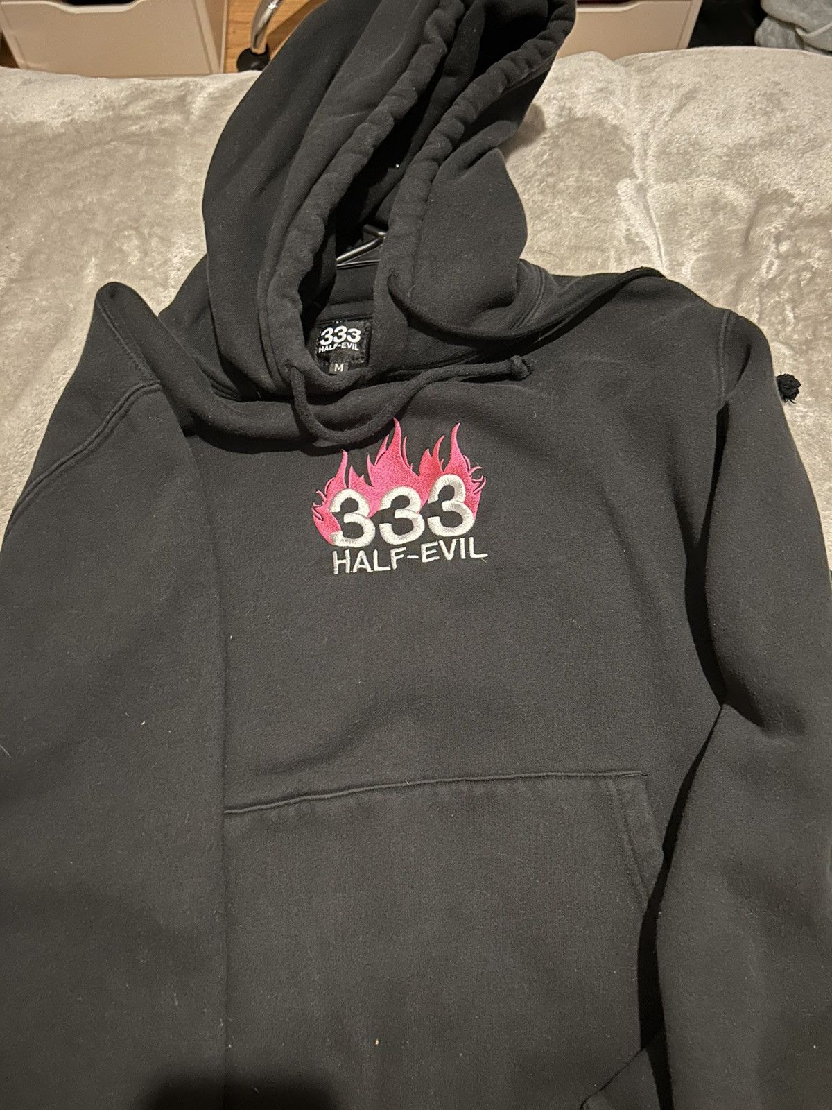 Half Evil Half Evil Embroidered Hoodie | Grailed