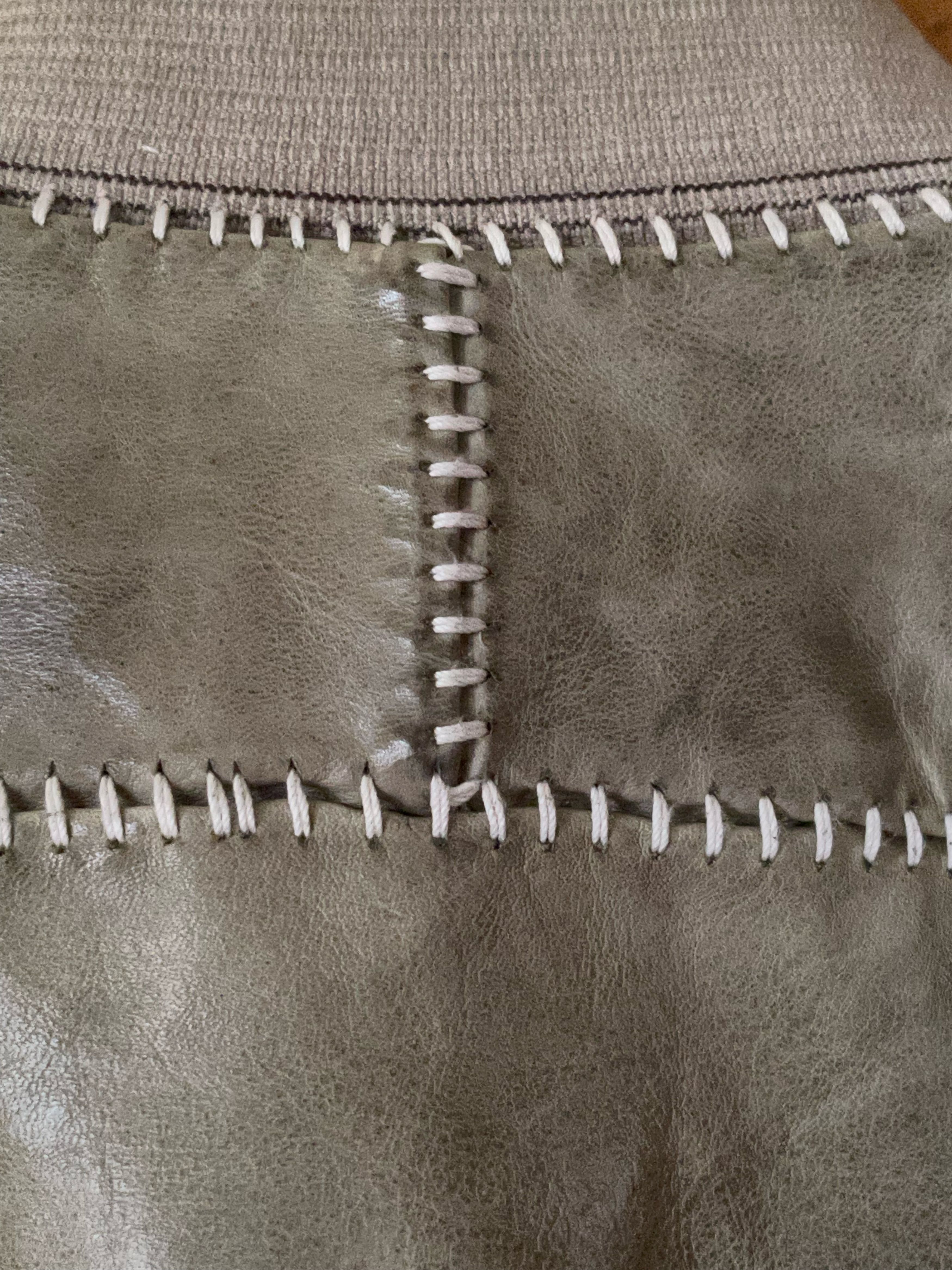 Carol Christian Poell CCP Leather Scarstitch Bomber | Grailed