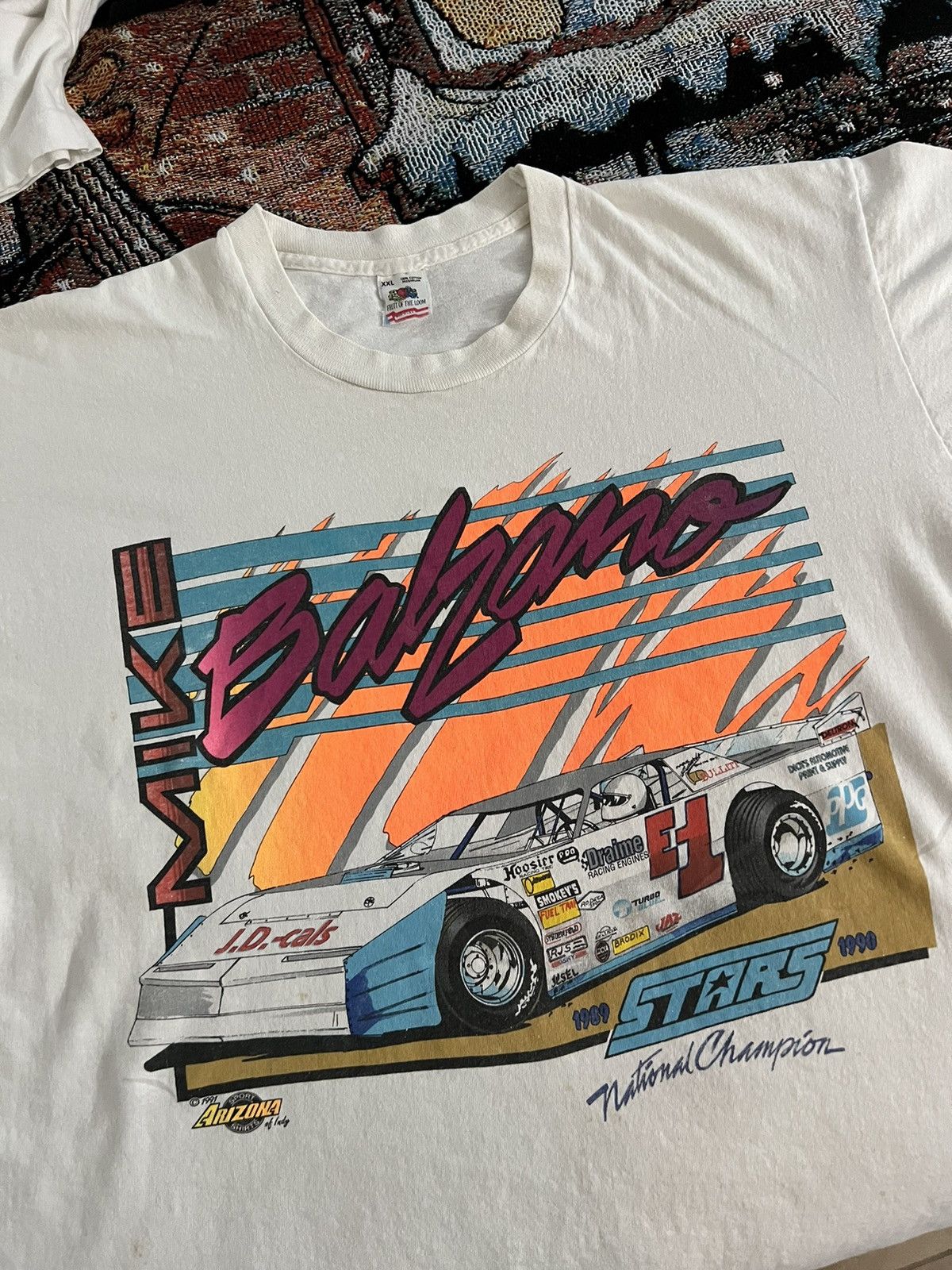 NASCAR × Streetwear × Vintage Vintage 1991 Mike Balzano Dirt-track ...