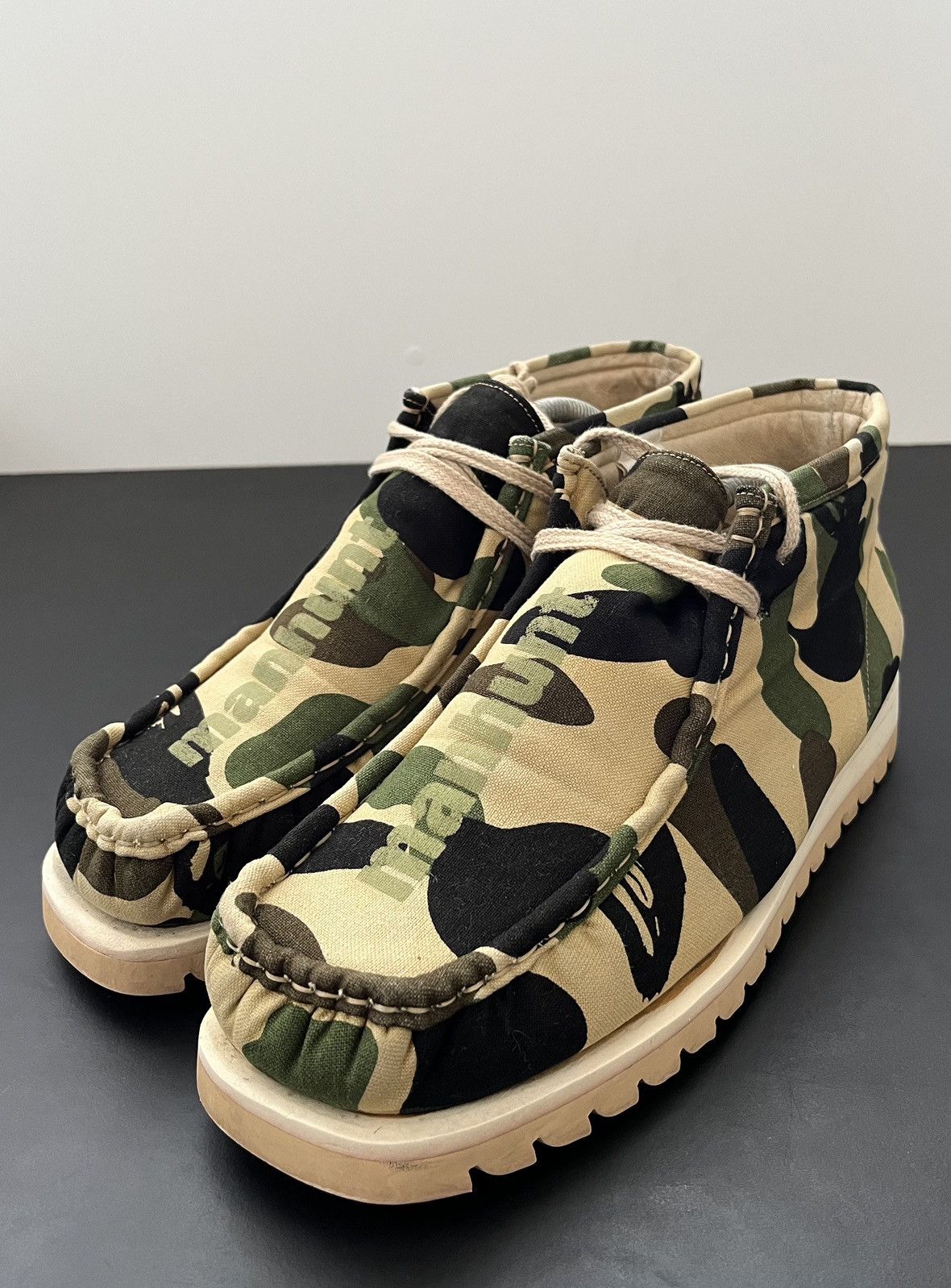 Bape A Bathing Ape X Manhunt Mid Moc Shoes | Grailed