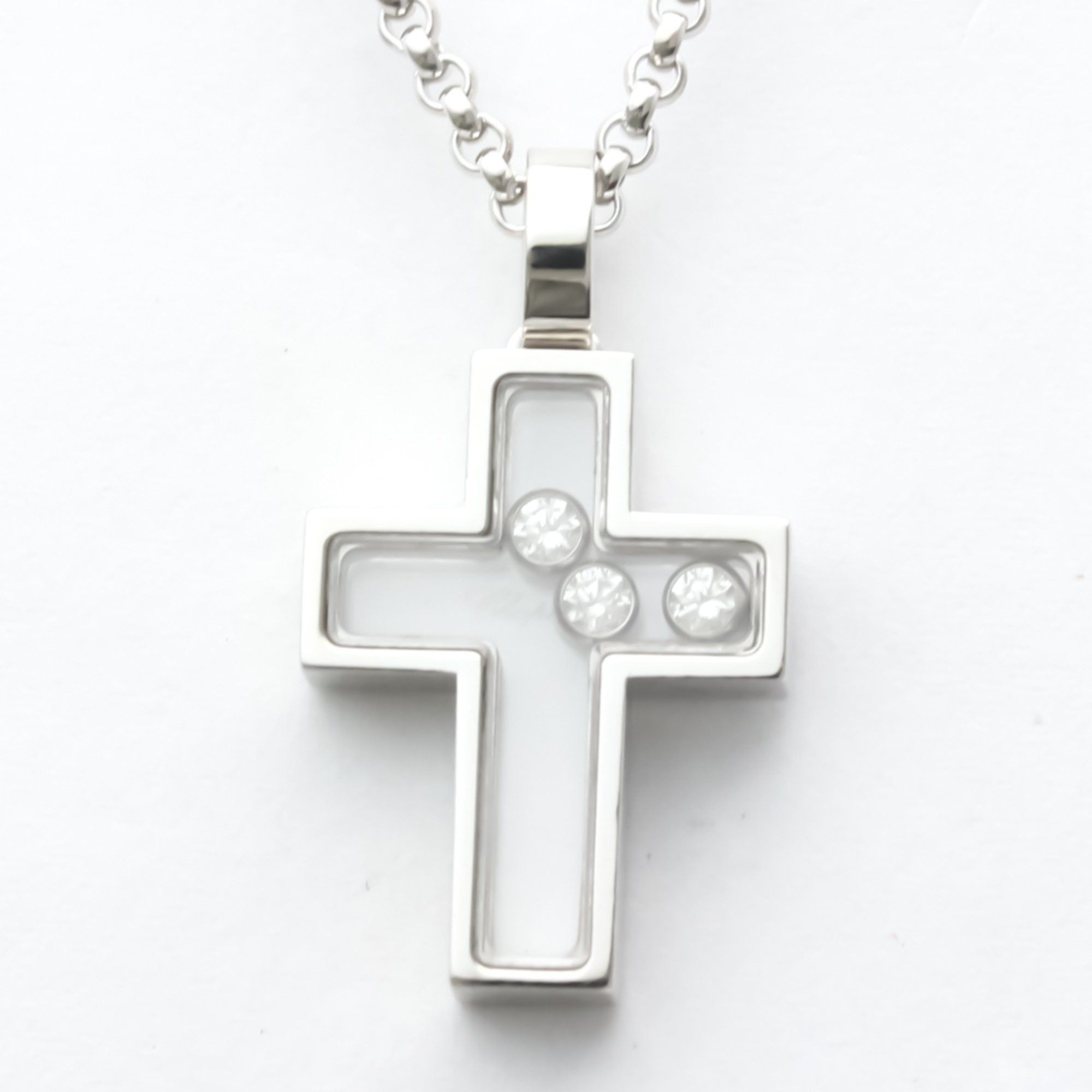 Chopard Chopard Happy Diamonds Cross 79/4009 White Gold (18K) Diamond ...