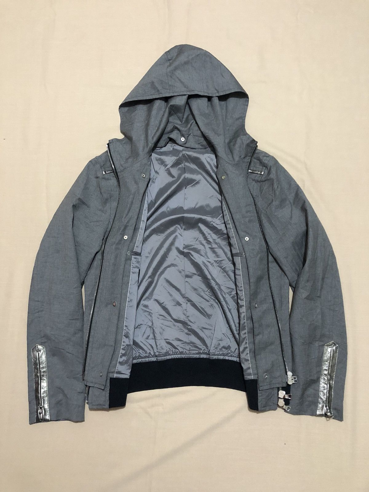 Loro Piana Loro Piana x Artisan : Dual Zipper Biker Rain Jacket | Grailed