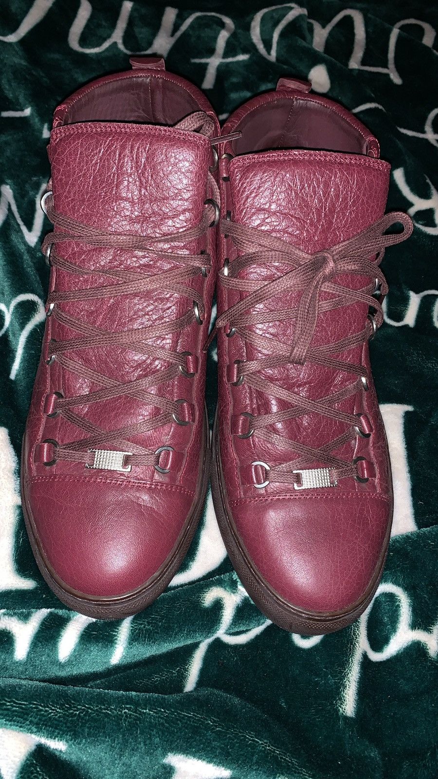 Balenciaga Balenciaga Arena High Maroon Sz 12 | Grailed