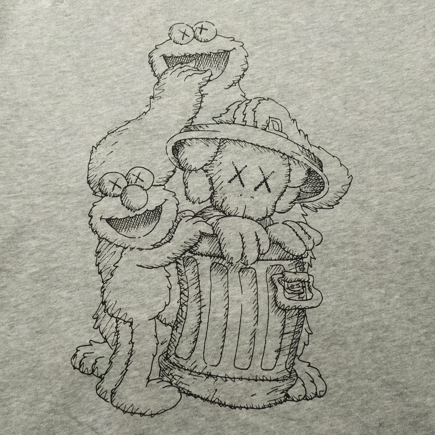Kaws × Streetwear × Uniqlo Kaws X Sesame Street Companion Trash Can ...
