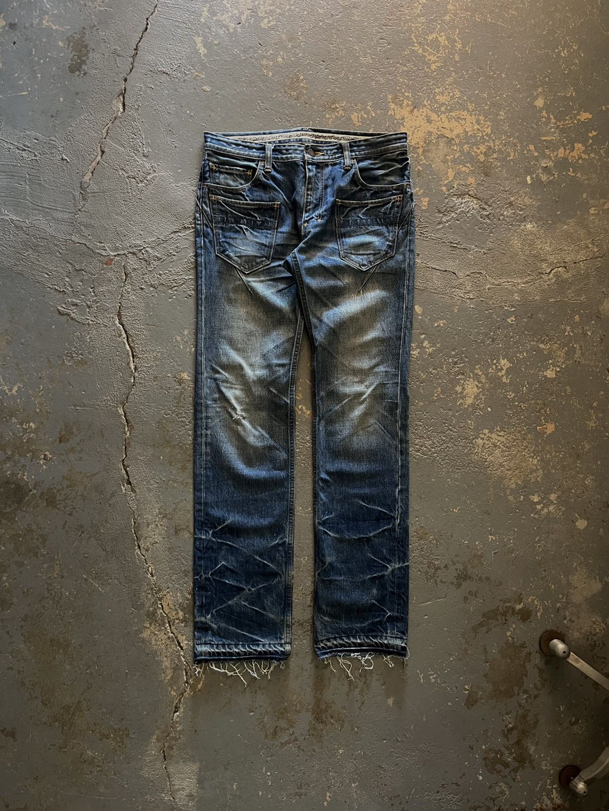 Number (N)ine FW07 “Love God Murder” Crying Heart Pain Denim | Grailed