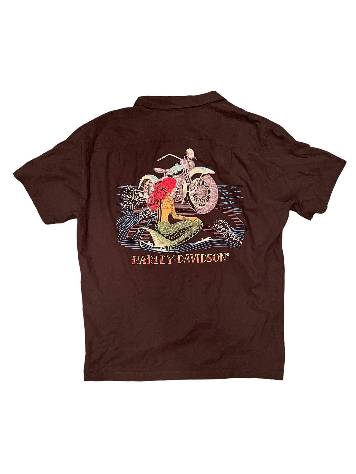 Harley Davidson Harley Davidson mermaid button up | Grailed